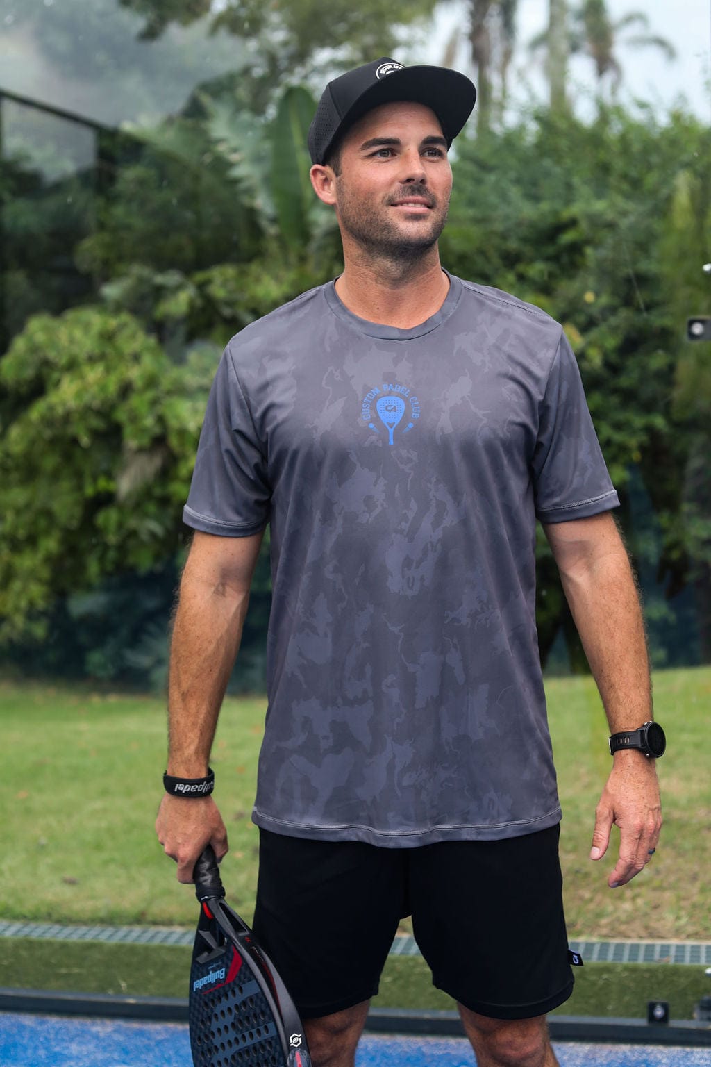 CA Padel Shirt | Washed Charcoal – Custom Apparel