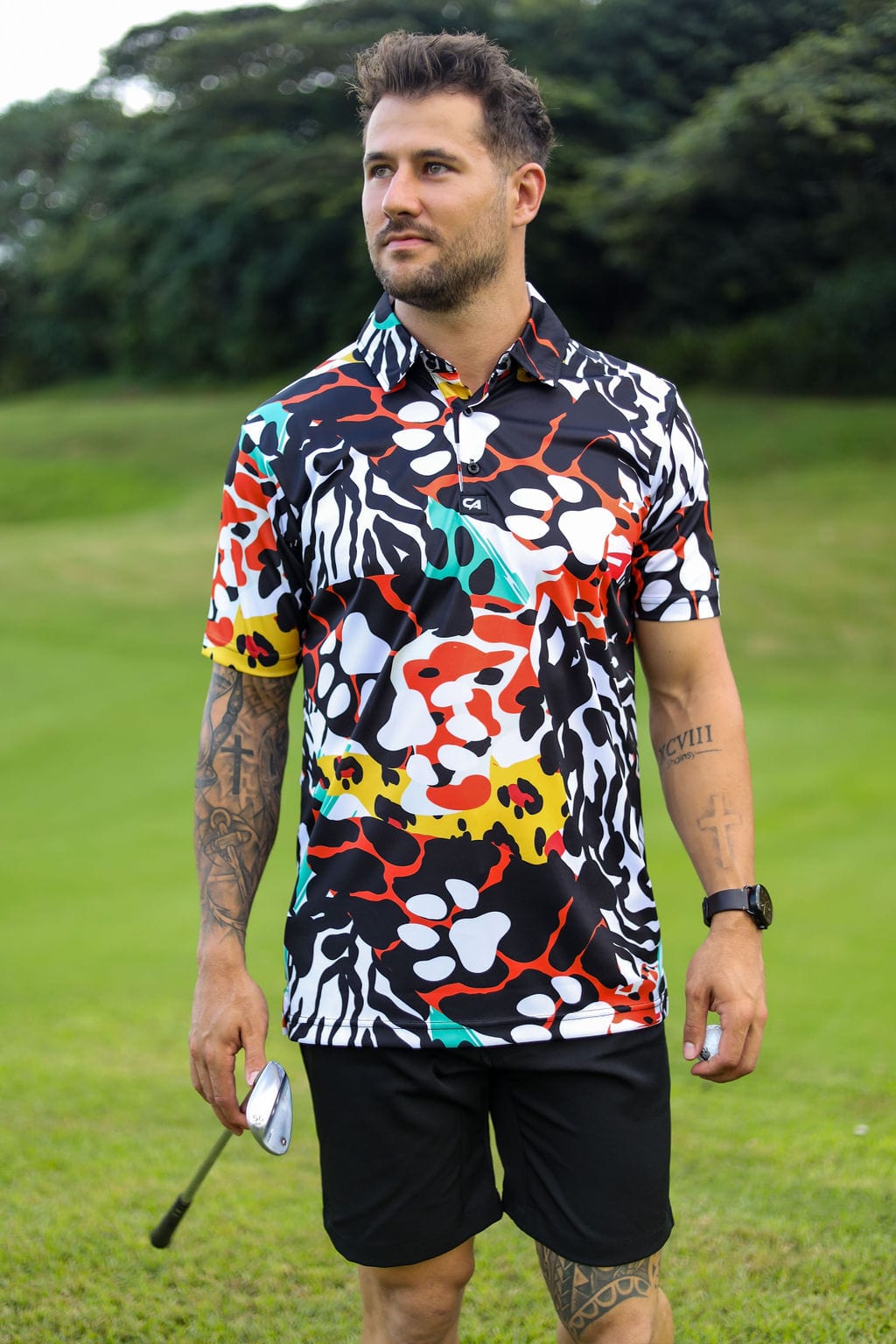 CA Funky Golf Shirt | Wild Paws – Custom Apparel