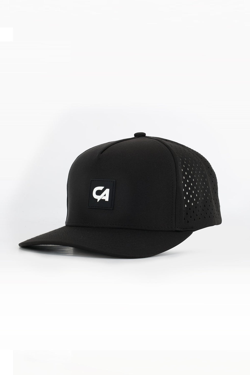 Custom Performance Peak Cap - CA (Black) – Custom Apparel