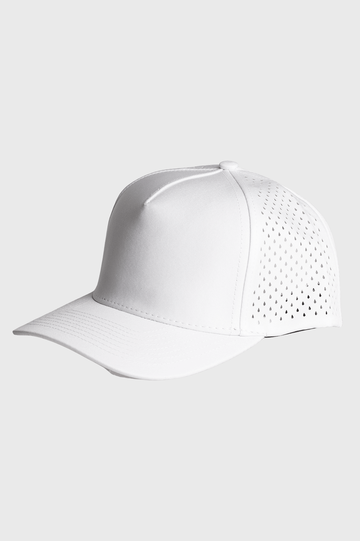 Custom Performance Peak Cap - Plain (White) – Custom Apparel